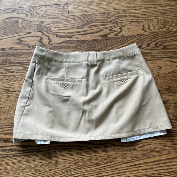 Skirts | Khaki Y2k Tan Micro Mini Skirt Size Medium | Poshmark